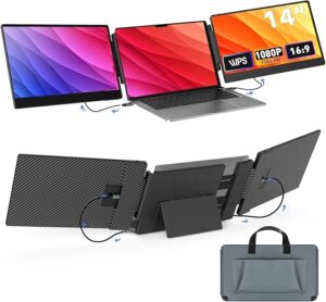 14″ FHD Plug & Play Triple Laptop Monitor Extender Review: Pros, Cons ...