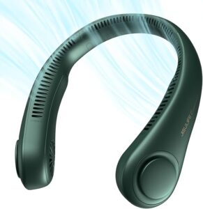 JISULIFE Portable Bladeless Neck Fan, 4000mAh, 5 Speeds Review: Pros ...