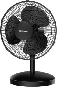 Holmes 12″ 3-Speed Table Fan with 75° Oscillation & Tilt Review: Pros ...