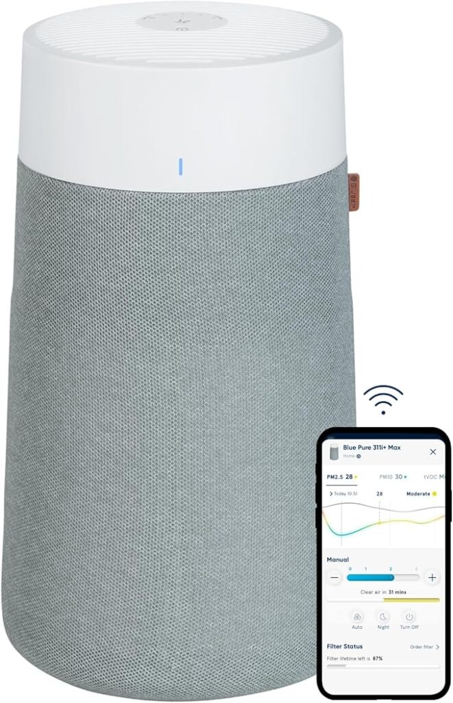Blueair Pure 311i+ Max Smart Air Purifier for Large Rooms Review: Pros ...