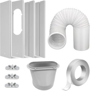 Portable AC Window Vent Kit 5.9″ Exhaust Hose Universal Seal Review ...